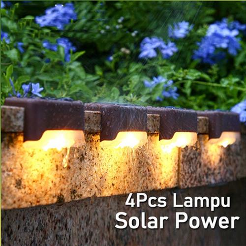 Jual SR Lampu Pagar LED Solar Lamp Hias Taman Tangga Sudut Jalan Atap ...