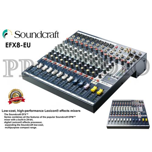 Jual MIXER AUDIO SOUNDCRAFT EFX8 EU / EFX 8EU / EFX-8 EU MIXER 8 ...