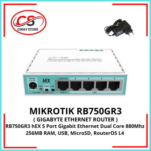 Jual MIKROTIK RB750Gr3 (hEX)/ ROUTER MIKROTIK RB750 GR3 HEX/ RB 750GR3 ...