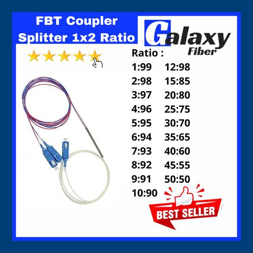 Jual FBT COUPLER SPLITTER RATIO / SPLITTER 1:2 UPC RATIO - 1/99 - Kab ...