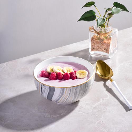 Promo SANGO Mangkuk Marble Grey Keramik (Isi 4) Hampers - Kota Semarang ...