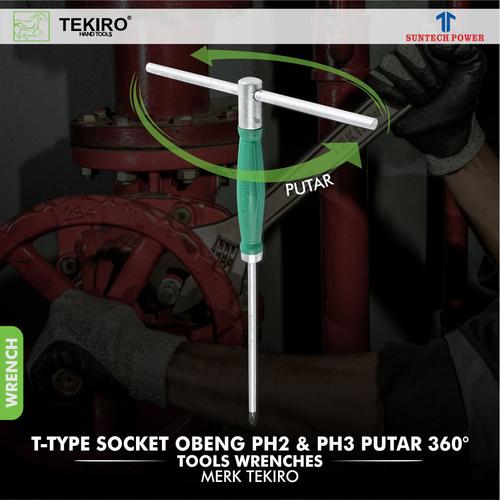Jual T Type Socket Obeng Merk Tekiro Semua Ukuran T Type Screwdriver ...
