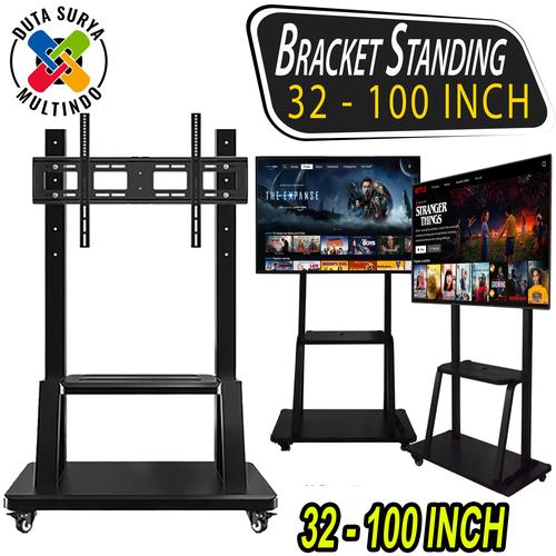 Jual bracket braket tv standing untuk ukuran 32 40 43 49 50 55 60 65 75 ...