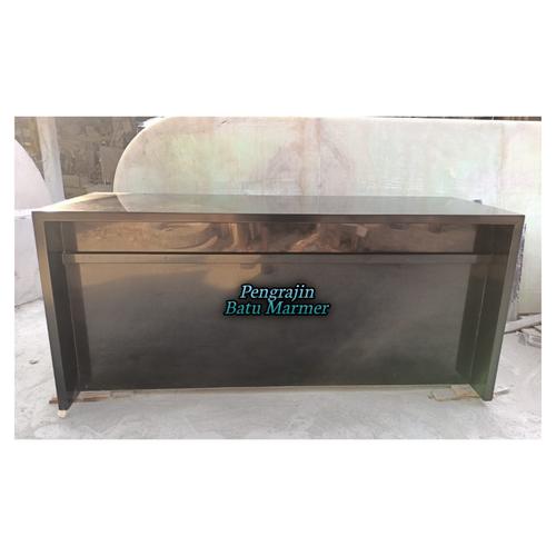 Jual Meja Bar || Meja Island Batu Granit Hitam Glosy Mengkilat Rapi ...