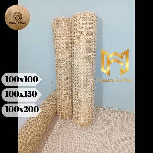 Promo anyaman rotan lembaran 100x100 motif bulat - 100 x 100 - Kab ...