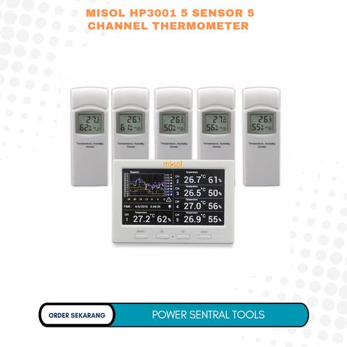 Jual Wireless Weather Station MISOL HP3001 5 Sensor 5 Channel ...