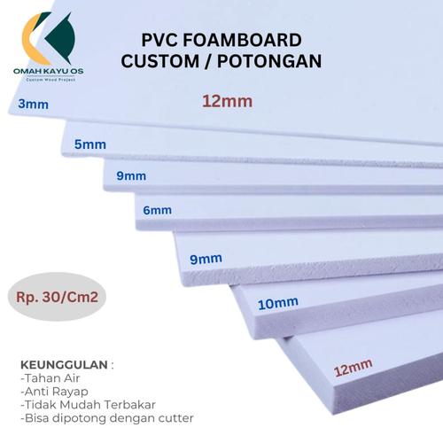 Jual PVC Foamboard PVC Board Potongan Custom Anti Rayap Tahan Air 12mm ...