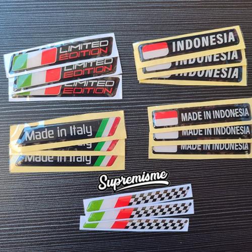 Jual Stiker Emblem MADE IN INDONESIA Sticker Timbul Limited Edition ...