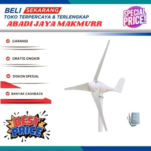 Jual Wind turbine generator 400W 12V 3 blades with Controller complete ...