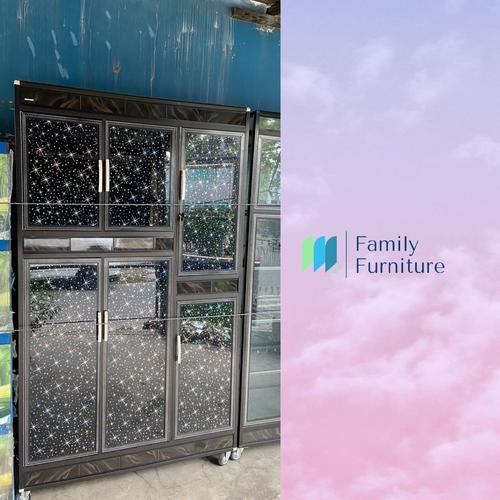 Jual Rak Piring Minimalis Tempahan Aluminium Kaca Motif Bintang 3d ...
