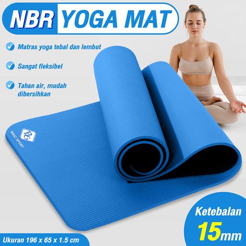 Promo BG SPORT MATRAS YOGA / YOGA MAT NBR - 10MM & 15MM - BLUE10MM ...
