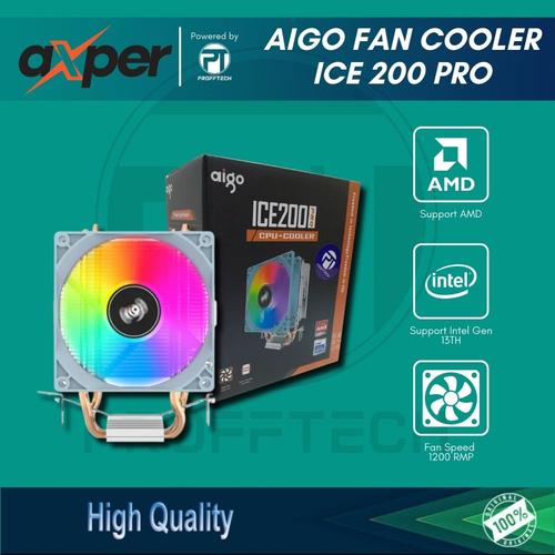 Jual CPU Cooler - Aigo Ice 200 Pro - RGB Air Cooling 2pipe Aigo ICE200 ...