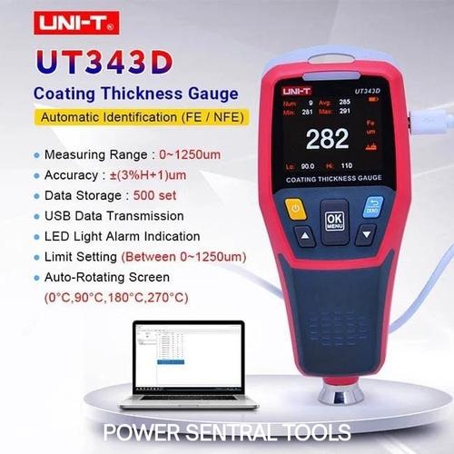 Jual Coating Thickness Tester UNI-T UT343D Paint Gauge UT-343D Meter ...