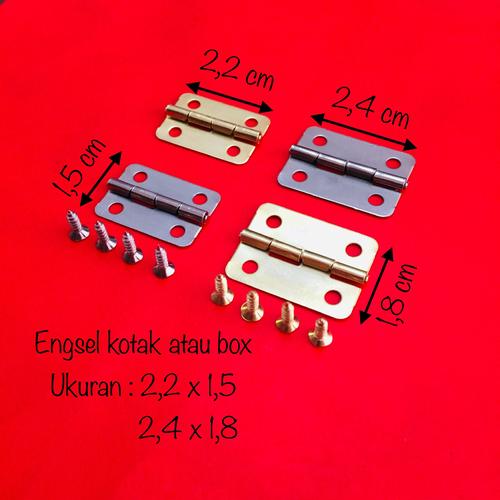 Jual engsel kotak perhiasan mini - Nickel, 2,4x1,8cm - Jakarta Pusat ...