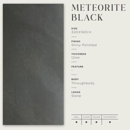 Jual GRANIT BIGSLAB MERK QUADRA TIPE METEORITE BLACK UKURAN 320X160CM ...