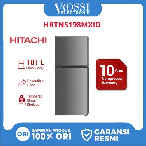 Promo Kulkas Hitachi HRTN5198MXID 2 Pintu 181 Liter Inox Cicil 0% 3x ...