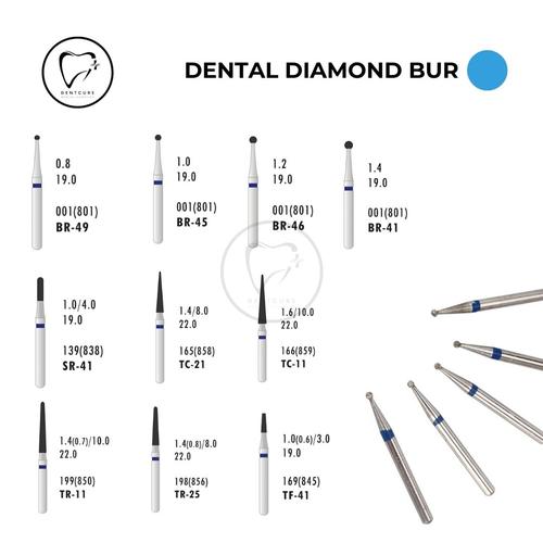 Promo Dental Diamond Bur Gigi Pita Biru / Bur Preperasi High Speed - BR ...