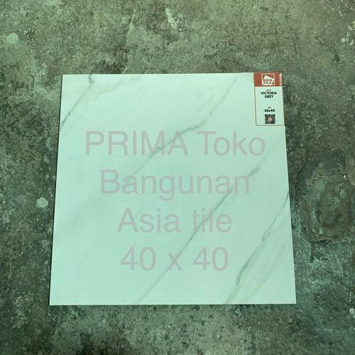 Jual KERAMIK LANTAI VICTORIA GREY 40X40 / KERAMIK LANTA ASIA TILE 40x40 ...