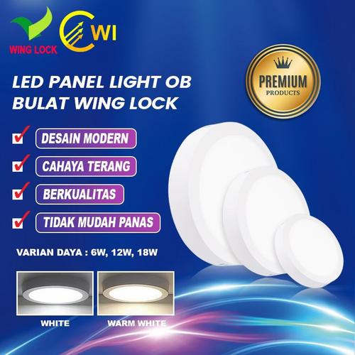 Jual LAMPU DOWNLIGHT LED 18 WATT BULAT OUTBOW CAHAYA PUTIH LAMPU PANEL ...