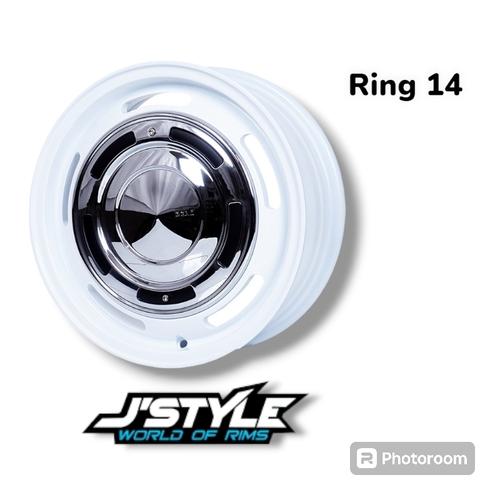 Jual velg mobil retro clasic HSR MIRROR 2 ukuran ring 14 inch lebar 5 ...