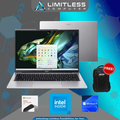 Jual Acer ASPIRE LITE AL14 Intel N100 8GB 512GB Win 11 OHS 2021 Laptop ...