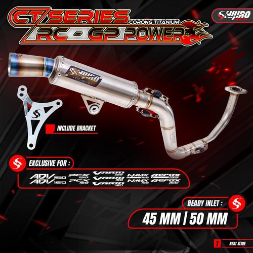 Jual Knalpot SHIJIRO type CT SERIES RC GP POWER for AEROX N-MAX VARIO ...