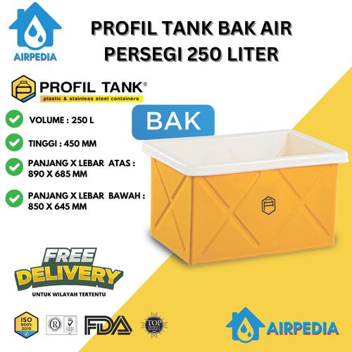 Jual Profil Tank Bak Persegi 250 Liter- Tangki Terbuka Profil Tank ...
