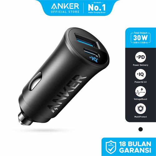 Jual Anker Car Charger, 30W 2-Port Type-C Adapter PIQ 3.0- A2741 ...