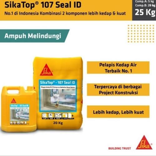 Jual SIKA TOP 107 20 KG + 5KG SIKA TOP 107 SEAL WATERPROOFING SIKA TOP ...