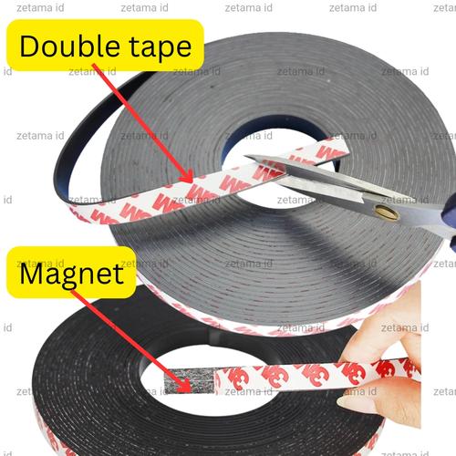 Jual Magnet Tape 3M 10mm 20mm Double Tape Magnet Fleksibel Rubber ...