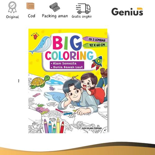 Jual Buku mewarnai big coloring alam semesta dunia bawah laut - Kab ...