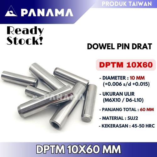 Jual DPTM 10X60 mm Dowel Pin Drat Ulir Tipe DPTM 10 x 60 mm Made in ...