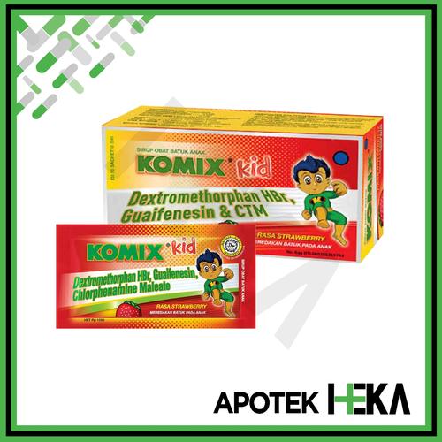 Jual Komix Kid OBH Cair Box isi 10 Sachet - Sirup Obat Batuk Anak - Kab ...