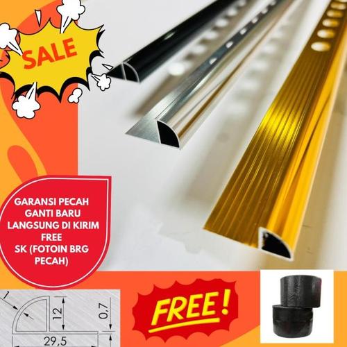 Jual TILE TRIM ALUMUNIUM / KUKU MACAN/CORNER TRIM/BON BON ALUMINIUM ...