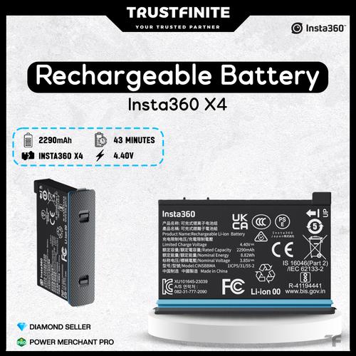 Promo Insta360 X4 Rechargeable Battery / Baterai Insta 360 X4 Original ...