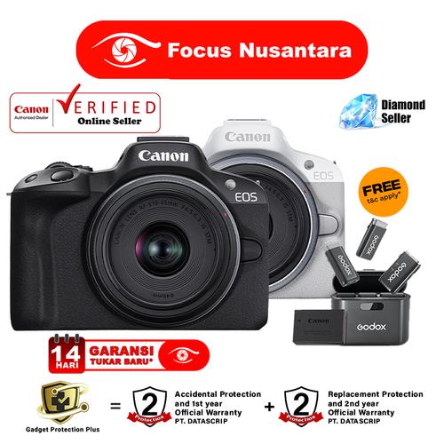 Promo Canon EOS R50 Body / R 50 kit 18-45mm / Double Kit 55-210mm RESMI ...