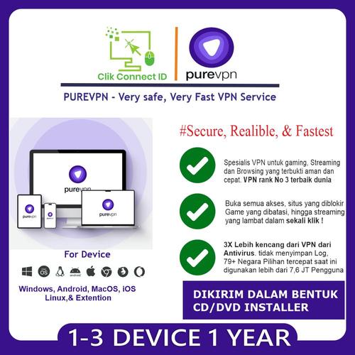 Jual VPN Pure VPN Priority 1 Device best for gaming streaming ...