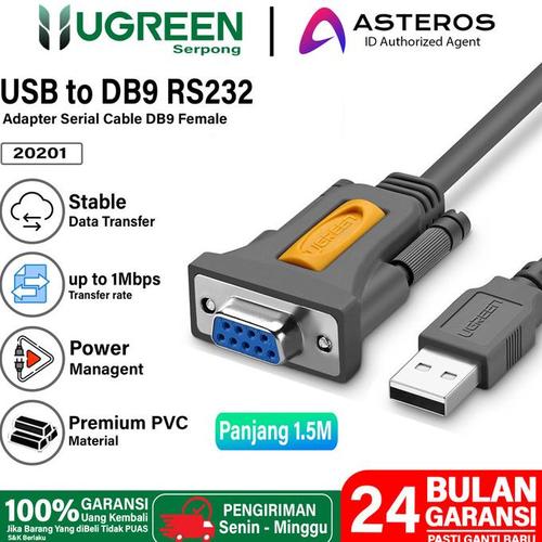 Jual UGREEN Kabel USB to RS232 DB9 Serial Converter Adapter RS-232 ...