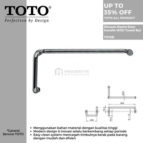 Jual Shower Room Door Handle With Towel Bar TOTO TX10B / Handle Pintu ...
