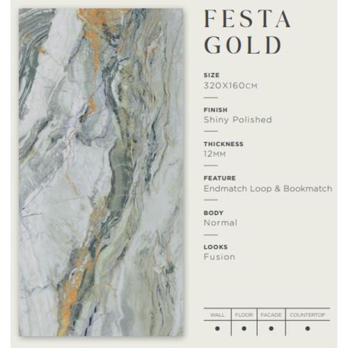 Jual GRANIT BIGSLAB MERK QUADRA UK 320X160CM TIPE FESTA GOLD WARNA ABU ...