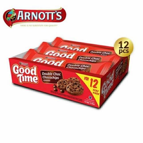 Jual Good Time Double Choc Chocochips Cookies (kemasan box isi 12 pcs ...