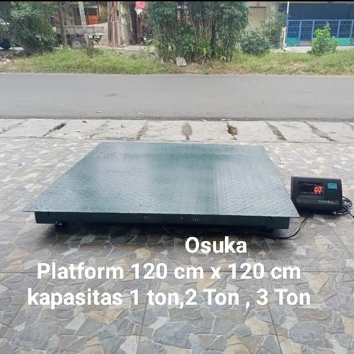Jual Timbangan Digital Lantai Floor Scale 1 Ton, 2 Ton atau 3 Ton ukuran 120cm x 120cm - Tanpa ...