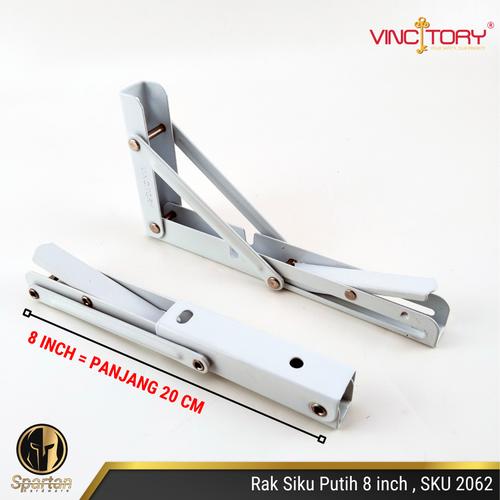 Jual Engsel Bracket Rak Siku Meja Lipat Dinding Besi Putih Vincitory ...