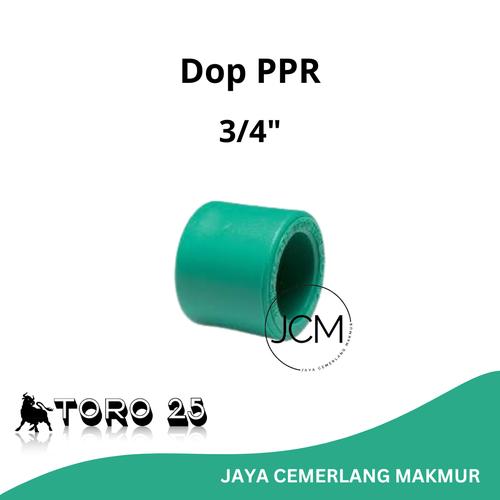 Jual Dop PPR Toro 3/4" PN 25 / End Cap PPR Toro 25mm / Sambungan Pipa ...