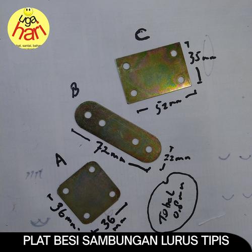 Jual Plat Besi Sambungan Lurus Tipis - 72x22mm - Kota Denpasar - Toko ...