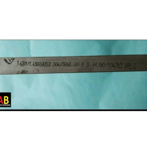 Jual Plat Strip Stainless Steel Dof Lebar 2cm Tebal 3mm 304 Panjang ...