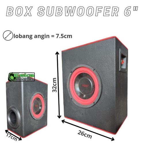 Jual Box subwoofer 6 inch 8 inch bass mantab lubang speaker bulat box ...