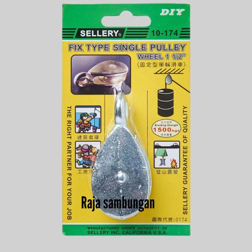 Jual Fix Tape Single Pulley Wheel 1.5 Inch 1 1/2 Inch Katrol Mini Kecil ...
