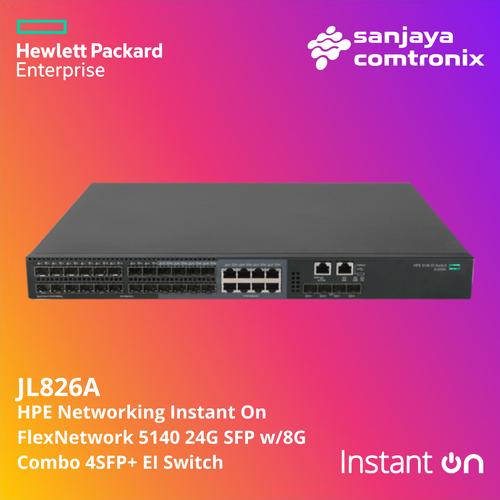 Jual HPE Networking Instant On JL826A FlexNetwork 5140 24G SFP w/8G Combo 4SFP+ EI Switch ...