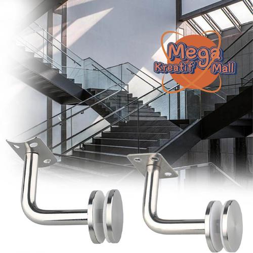 Jual Bracket Handrail Stainless 60mm / Konektor Hand Railing Stainless ...